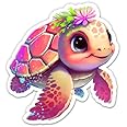 Amazon.com - Cute Turtle Sticker - 3" Laptop Sticker - Waterproof Vinyl ...