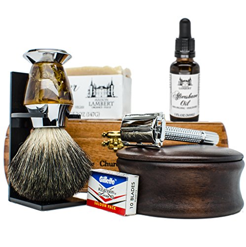 Ultimate Shaving Kit Set with Organic Shaving Soap, Aftershave oil ...