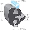 Trim-Lok EPDM Dense Rubber Window Locking Gasket – Fits 1/4” Glass and ...