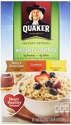 Quaker Instant Oatmeal Weight Control Variety, 12.6 oz | Pricepulse