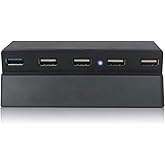 Amazon.com: TNP 5 Port USB Hub for PS4 Slim Edition - USB 3.0/2.0 High ...