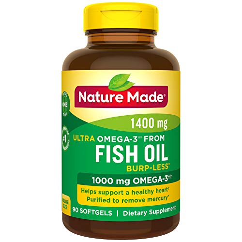 Nature Made Ultra Omega-3 Fish Oil Value Size Softgel, 1400 mg, 90 Count in Pakistan - StarShop.pk