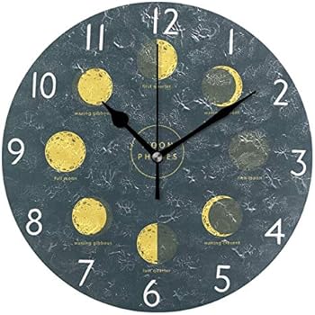 Amazon.com: Galilea Moon Phase Calendar and Clock: Home & Kitchen