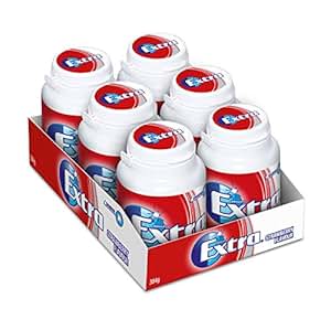 Extra Strawberry Sugarfree Chewing Gum, 46 Piece Bottle (Pack of 6 ...