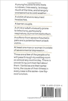 Hypothyroidism: The Unsuspected Illness: Broda Barnes: 9780690010299 ...