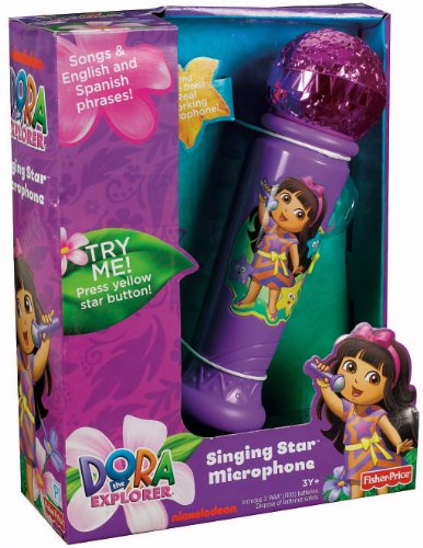 Fisher-Price Dora The Explorer Singing Star Microphone New | eBay