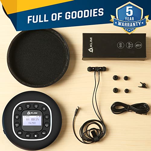 KLIM Journey + Portable CD Player Walkman With Long-Lasting Battery ...