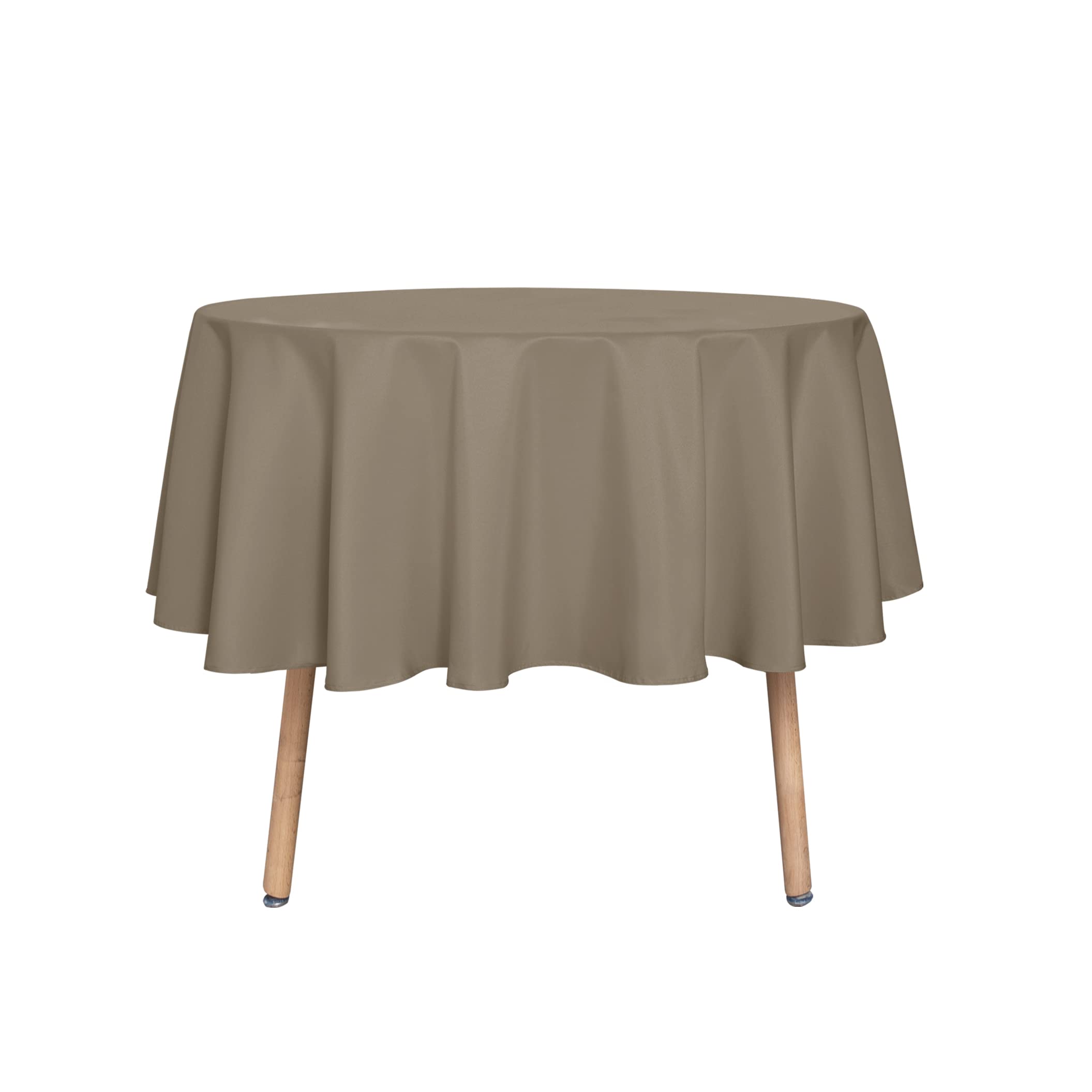 sancua Round Tablecloth - 48 Inch - Water Resistant Spill Proof ...