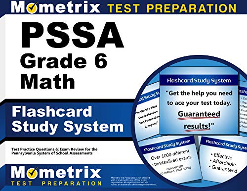 PSSA Grade 6 Mathematics Flashcard Study System: PSSA Test Practice ...