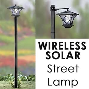 Modern Home SOLARSTREETLAMP Solar LED Street Lamp Post, Black ...