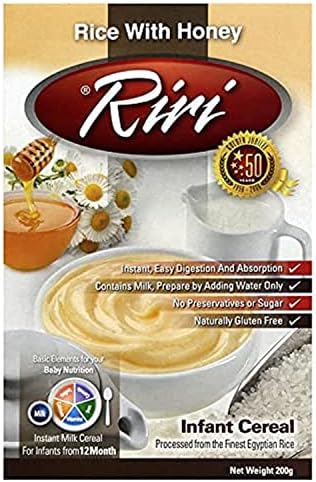 Riri Honey with Rice and Milk Infant Cereal, 200 gm price in Egypt ...