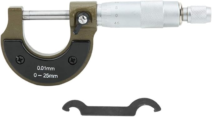 الميكرومتر الخارجي دقة عالية 0.01 مم 0-1 بوصة متري مقياس واضح للمحترفين ...