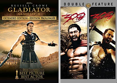 Gladiator + 300 / 300 : Rise Of An Empire Double Feature [ DVD 2-Pack ...