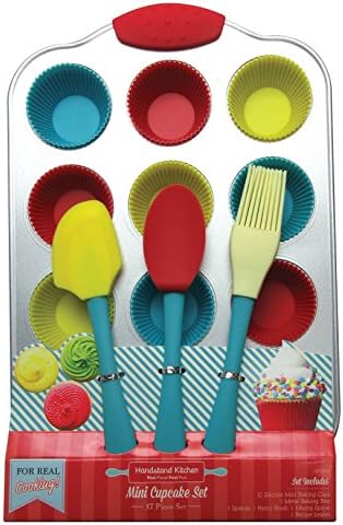 Handstand Kitchen 20-piece Real Mini Cupcake Baking Set with Recipes ...