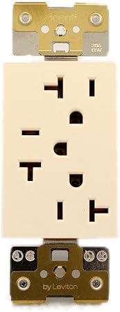 Leviton AC320-S 20 Amp, 125 Volt, NEMA 5-15R, Acenti Triplex Receptacle ...