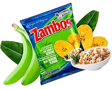 Amazon.com: Zambos Plantain Chips: Ceviche 5.46 oz (155 gr) 6 Pack