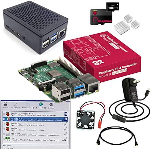 SMI Raspberry Pi 4 Model B KIT - Includes Latest Pi 4, 4GB Board, 16GB ...