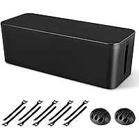 Amazon.com: Cable Management Box, Large Cord Organizer Box to Hide ...