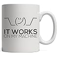 Amazon.com: It Works On My Machine Funny Programmer Bug Shrug Mug ...