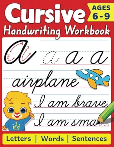 Cursive Handwriting Workbook: Cursive Writing Practice Book For Kids ...