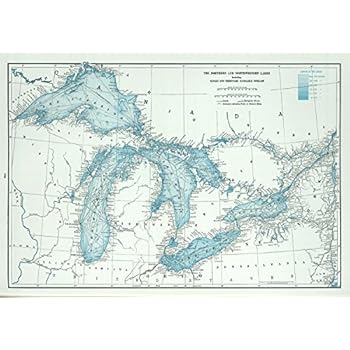Amazon.com: Great Lakes 3-D Nautical Wood Chart, 24.5" x 31": Prints ...