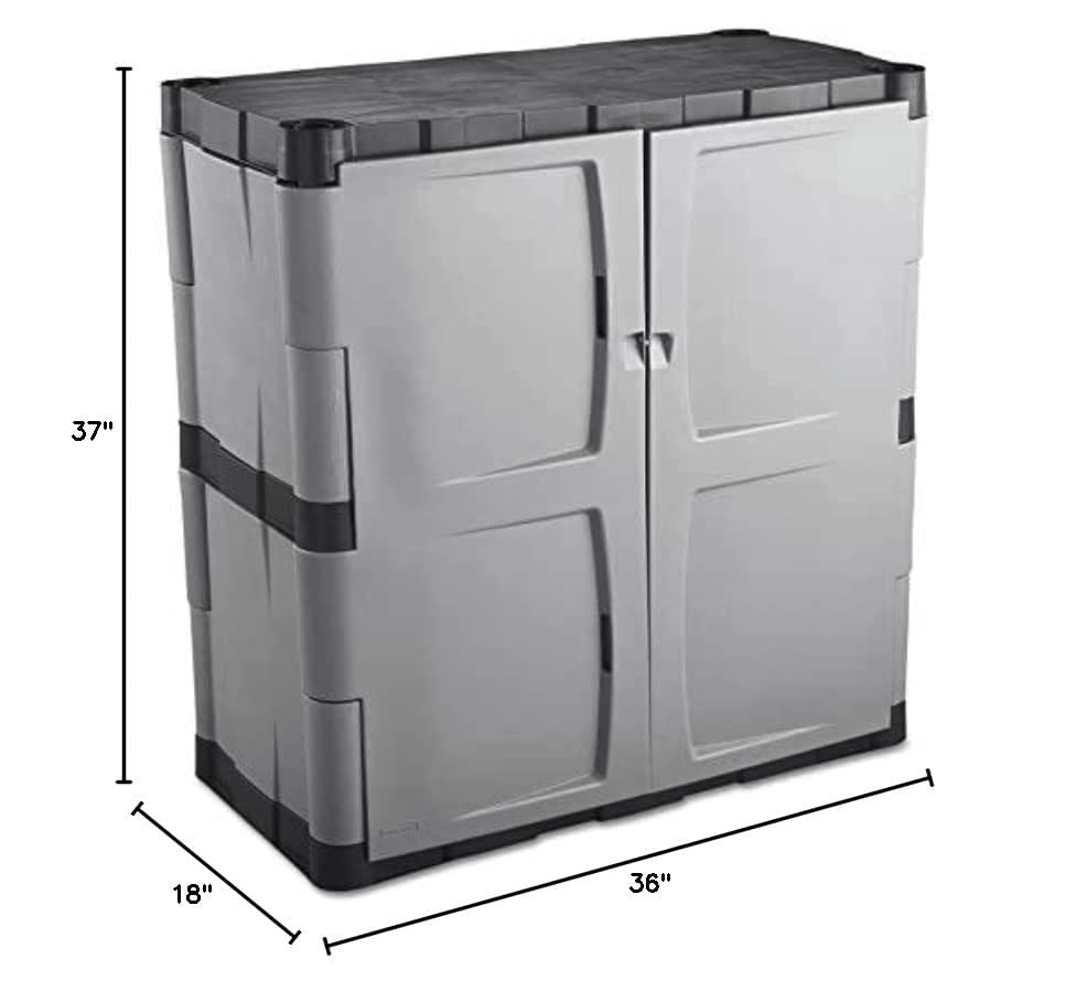 Rubbermaid Freestanding Storage Cabinet With Doors 18"D X 36"W X 37"H ...