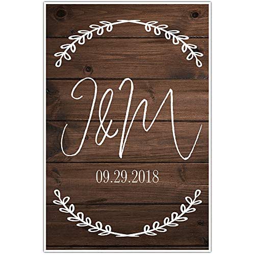 Amazon.com: Couple Initials and Together Date Personalized Love Gift ...