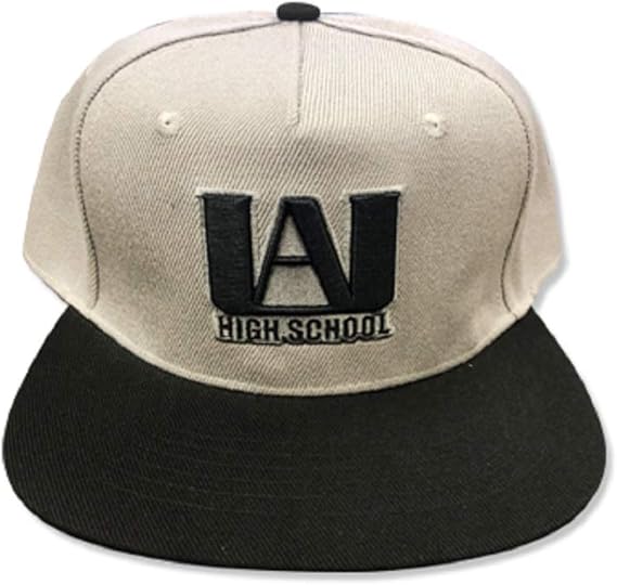 My Hero Academia UA School Anime Snapback Cap Hat Grey at Amazon Men’s ...