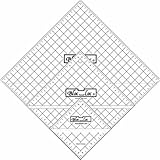 Amazon.com: Bloc Loc~Half Rectangle Triangle Large 2-1 Acrylic Ruler