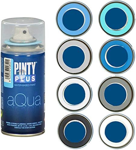 Pintyplus Aqua Spray Paint - Set of 8 Water Based Mini Spray Paint Cans ...