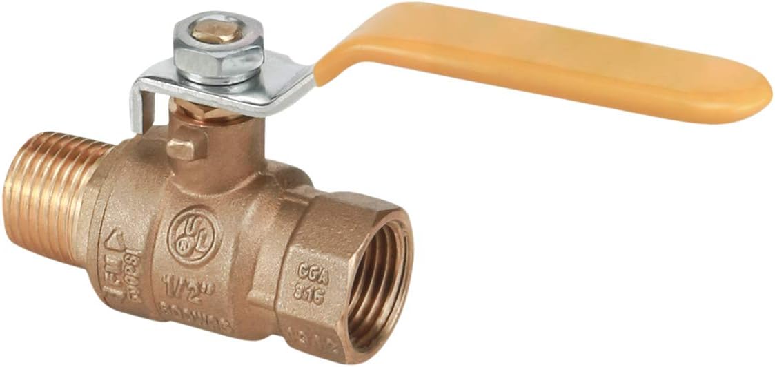 Amazon.com: Midline Valve 822MF256 Premium Brass Full Port Ball Valve 3 ...