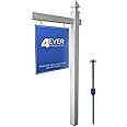 Amazon.com : 4Ever Products Vinyl PVC Real Estate Sign Post - White - 6 ...