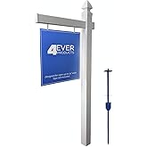 Amazon.com: 4Ever Products Vinyl PVC Real Estate Sign Post - White - 6 ...