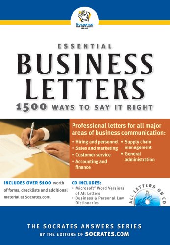 Essential Business Letters: 1500 Ways to Say It Right (Socrates Answers ...