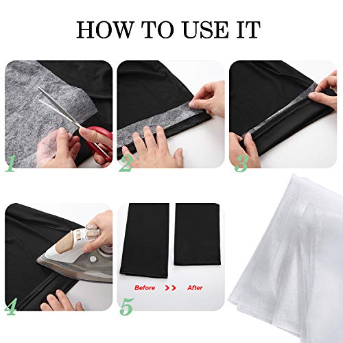 3 Pieces Double Sided Fusible Interfacing Webbing Non Woven Interfacing ...