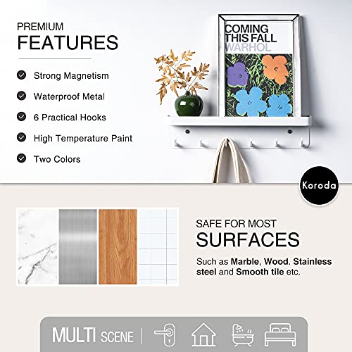 koroda Magnetic Key Holder for Wall: Self Adhesive Key Rack with Small ...