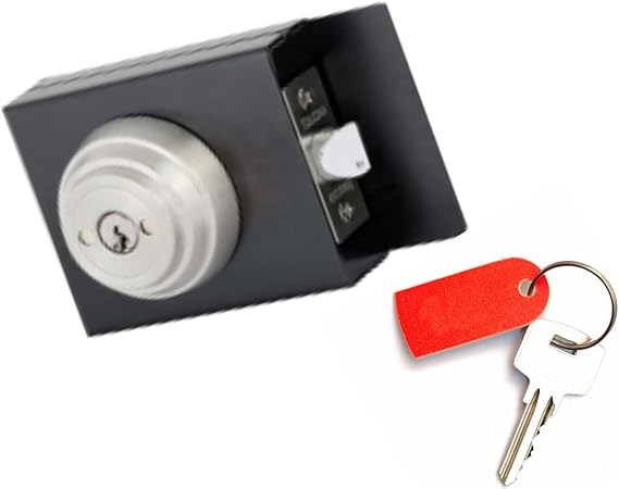 Amazon.com: Double Keyed Gate Latch Lock : Secure Automatic Locking On ...