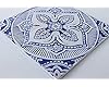Amazon.com: 4 Mandala tiles - blue (30cm each) Blue&White: Handmade