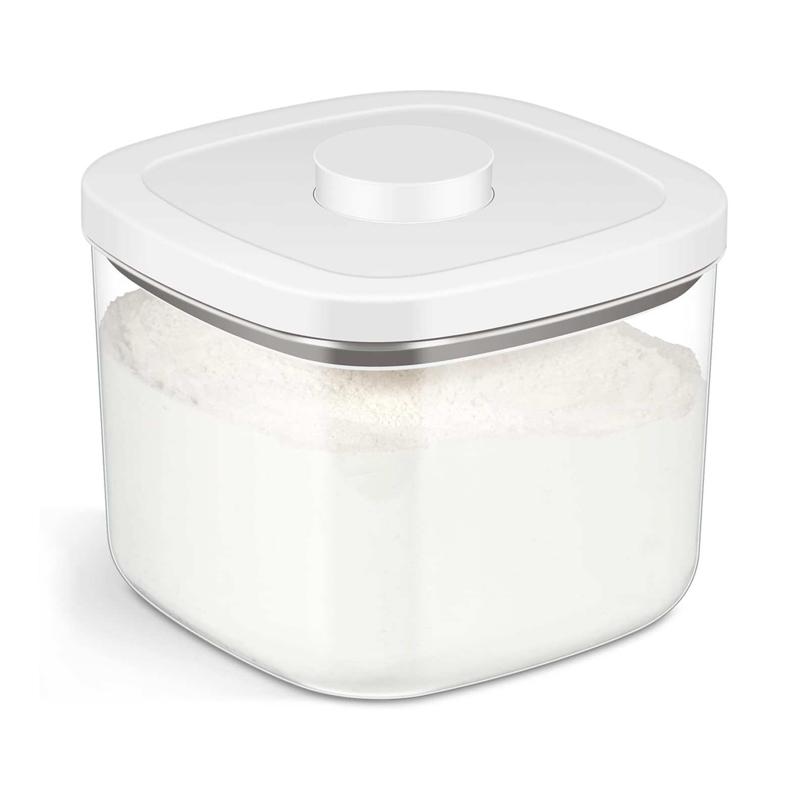 TBMAXS Airtight Rice Container 10 Lbs, Clear Plastic Food Storage ...