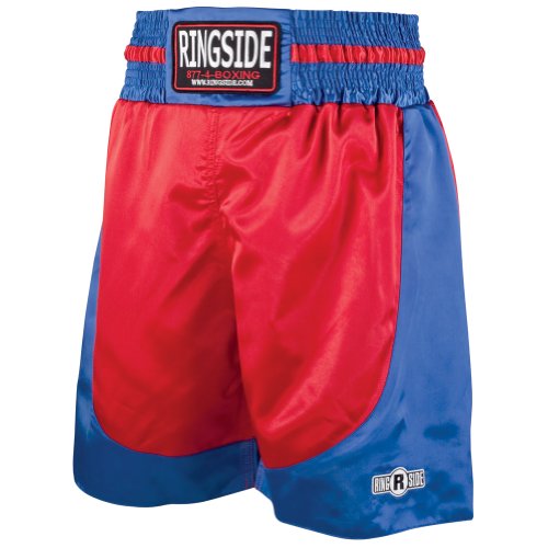 Ringside Pro-Style Boxing Trunks, Red/White, Large on Galleon Philippines