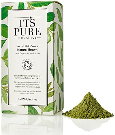 It's Pure Organics Organic Hair Dye - Herbal Hair Colour Natural Brown ...
