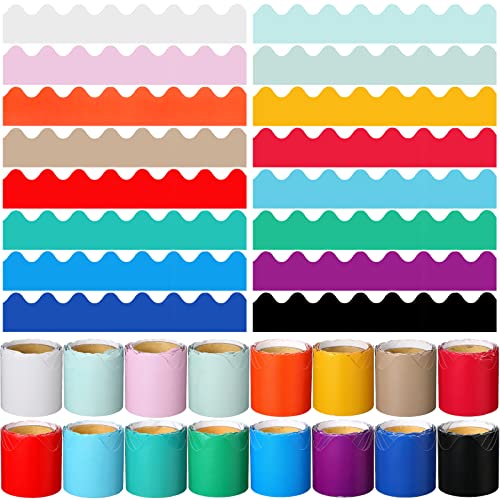 Mua Leinuosen 16 Pack Scalloped Bulletin Board Borders Set Colorful ...
