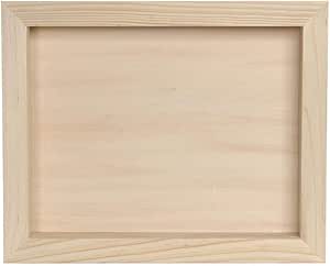 Amazon.com: Darice 97823 Unfinished Wood Shadow Box, 8-1/2-Inch: Arts ...
