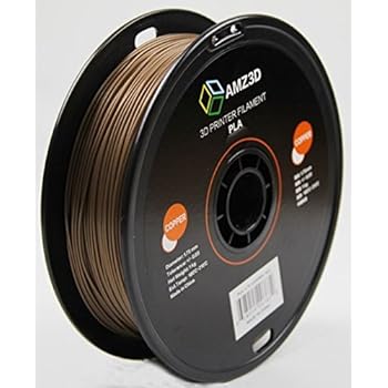 Amazon.com: 1.75mm Copper PLA 3D Printer Filament - 1kg Spool (2.2 lbs ...