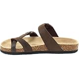 Amazon.com | OUTWOODS Women's Sandals Bork-30 Vegan Leather Adjustable ...