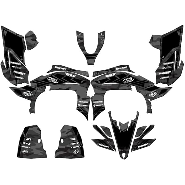 Yamaha YFZ 450?2004???2013?ATV全地形対応車AMRレーシンググラフィックキットデカールUrban Camoブルー グラフ-