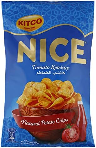 Kitco Nice Tomato Ketchup Natural Potato Chips, 21 x12 g, Beige price ...