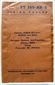Firing Tables for Cannon, 155mm Howitzer, M126A1 and M126 on Howitzer ...