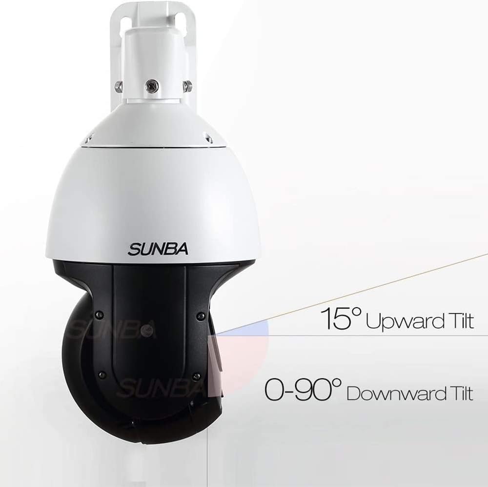 SUNBA 25X Optical Zoom 5MP IP PoE+ Outdoor PTZ Camera, Two-way Speaking ...