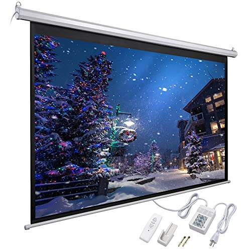 Yescom 92" 16:9 Electric Motorized Projector Screen Auto with Remote ...